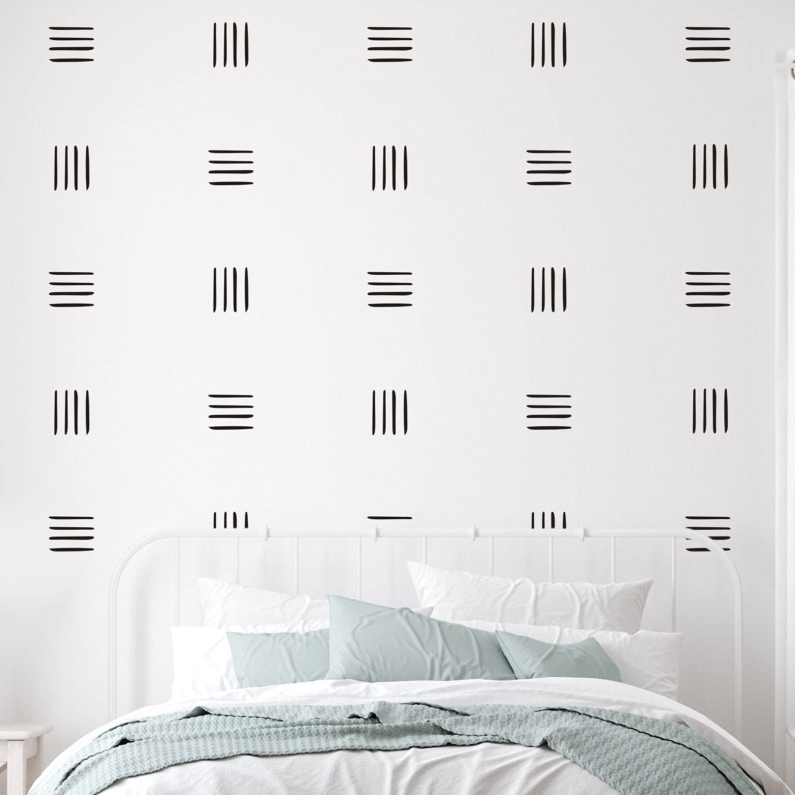 240 Pcs Line Wall Decals Modern Wall Stickers Boho Line Wall Stickers Abstract Wall Art Decor Black Line Wall Stickers Removable Peel and Stick Modern Stickers for Nursery Room Farmhouse Decor