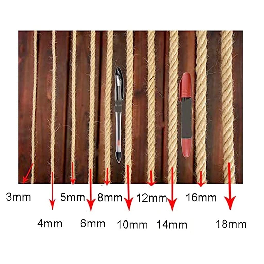 Mesh Stair Gate, Child Pet Cat Anti-Fall Net, Jute Hemp Netting, Ceiling Decoration Background Wall Decorative Hemp Rope, Safety Net for Outdoor Railing Child Protective Netting Rope Netting