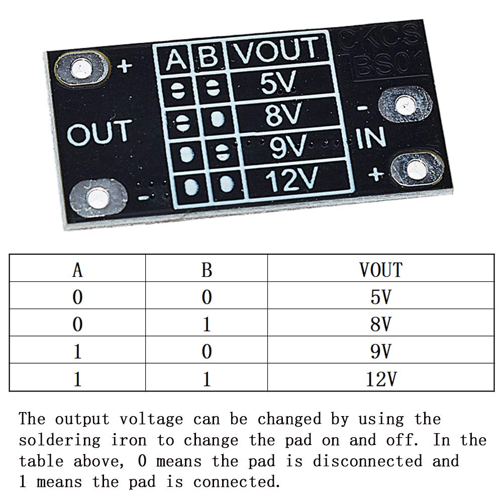 ANMBEST 10PCS Mini Boost Module 3.7V to 5V 8V 9V 12V Step Up Board with LED Indicator for Electronic DIY