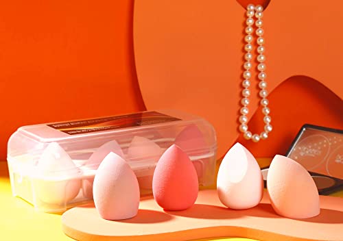Makeup Sponge, Beauty Sponge, Makeup Blender Sponge 8 PCS, Original Scene Music(Music Type :Kawaii Bass),Dry and Wet Use, Makeup Sponges for Foundation, Makeup Blender Sponge Set with Gift Box