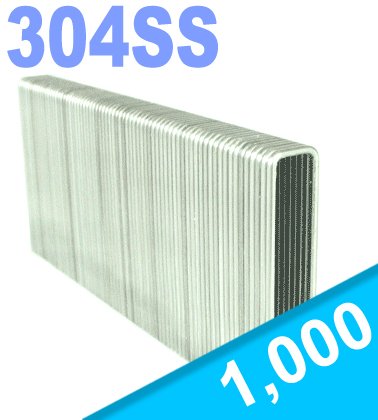 2" Leg x 7/16" Crown 16GA 304SS N21 Staples 1,000ct | SSN21-1M