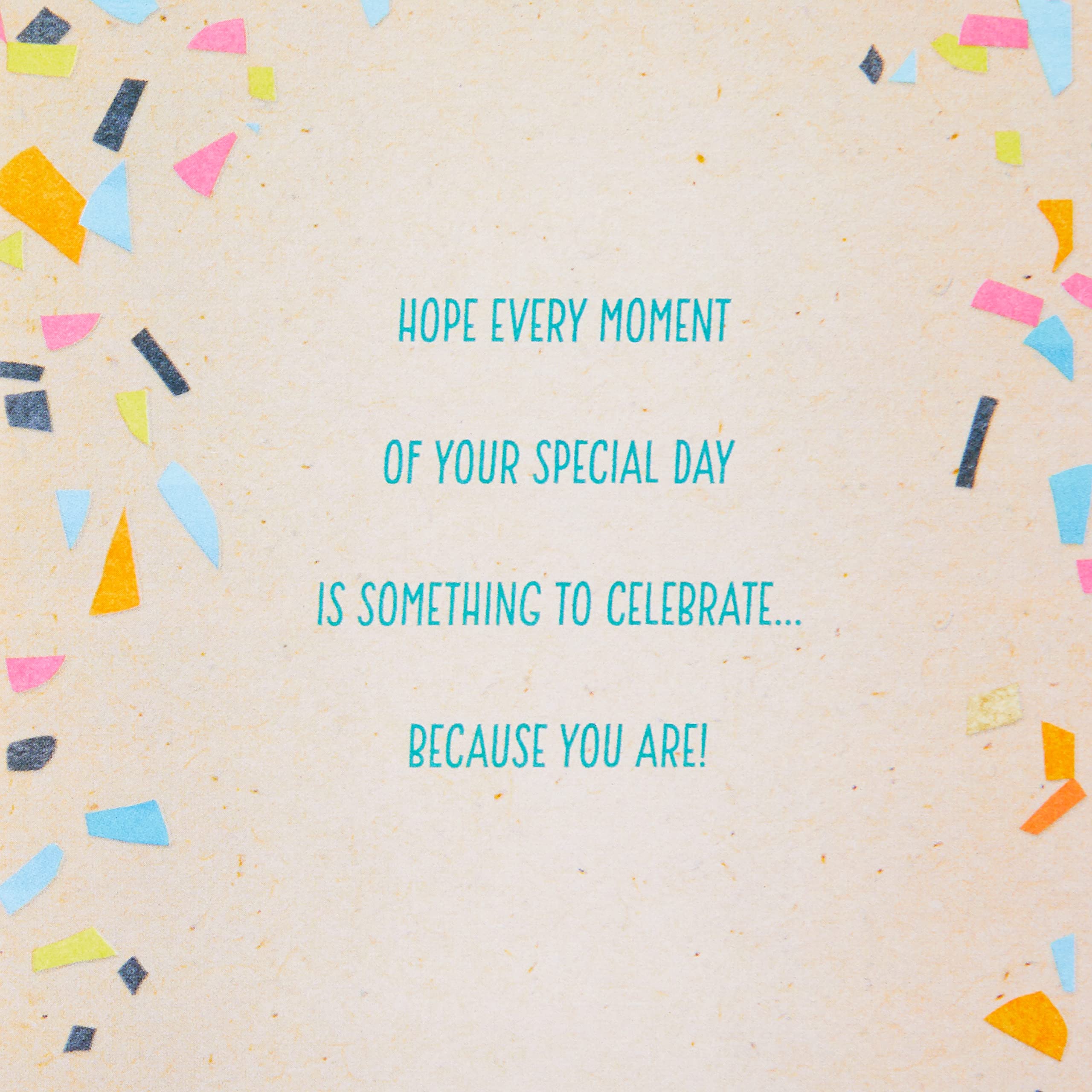 Hallmark Birthday Card (Birthdays Are the Confetti of Life)