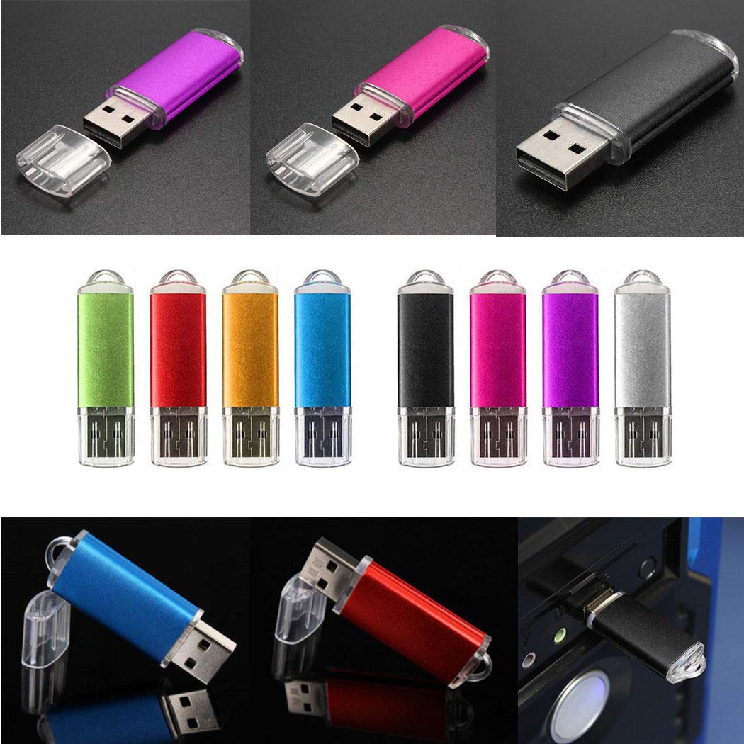 50 Pack - USB Flash Memory Stick Pen Drive Thumb Drive Storage Metal U Disk USB 2.0 LOT (50PCS - 64MB)