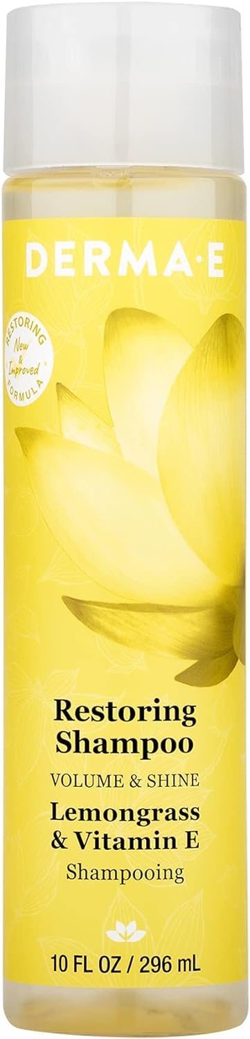 Derma E Restoring Shampoo and Conditioner Bundle Volume & Shine Restoring Shampoo (10oz) Volume & Shine Restoring Conditioner (10oz) – Intense Therapy Haircare