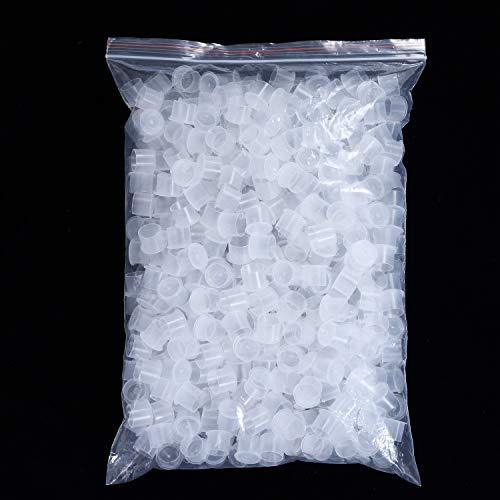 300pcs Ink Caps with Base Tattoo Ink Cups White Mixed #11 Small #14 Medium #17 Large Pigment Caps for Tattoo Permanent Makeup Container Cap Tattoo Accessory Tattoo Supplies Tattoo Kits