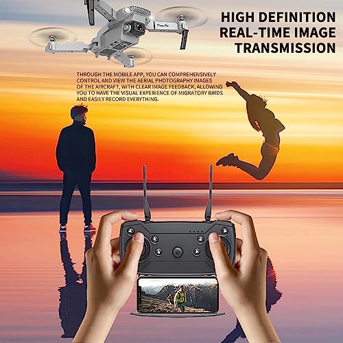 2.4G WIFI FPV Drone - RC Quadcopter With Auto Return, Drone With Dual 1080P HD FPV Camera Remote Control, HD 4K Quadcopter Toy Folding Radio-controlled Aircraft