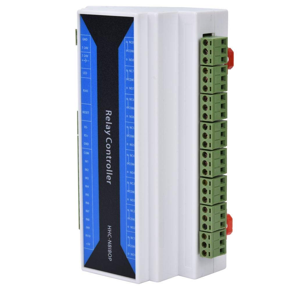8 Channel Network Relay Module Remote Control Relay Device Ethernet to RS485 TCP Relay Module