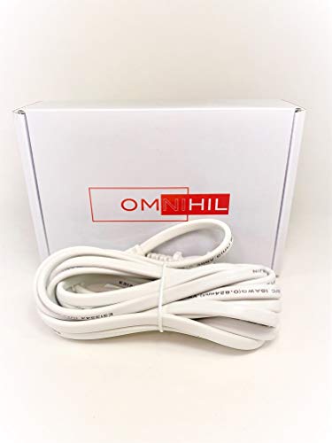 [UL Listed] OMNIHIL White 10FT Long AC Power Cord Compatible with Brother CS6000i Sewing & Quilting Machine