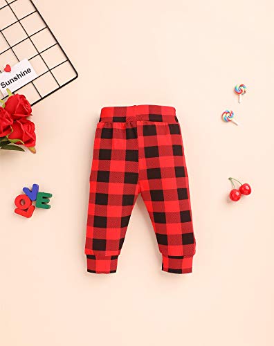 Baby Girl Boy Valentine Clothes My First Valentine’s Day Romper Top Cute Pant Newborn Infant 2Pcs Outfit (black, 3-6M)