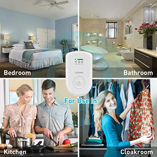 Air Purifiers Plug In for Home, Mini Odor Eliminator丨Ozone Negative Ion Dual Function丨Ionizer to Remove Smoke Pet Smell, Portable Deodorizer Freshener Cleaner for House Bedroom Bathroom Kitchen