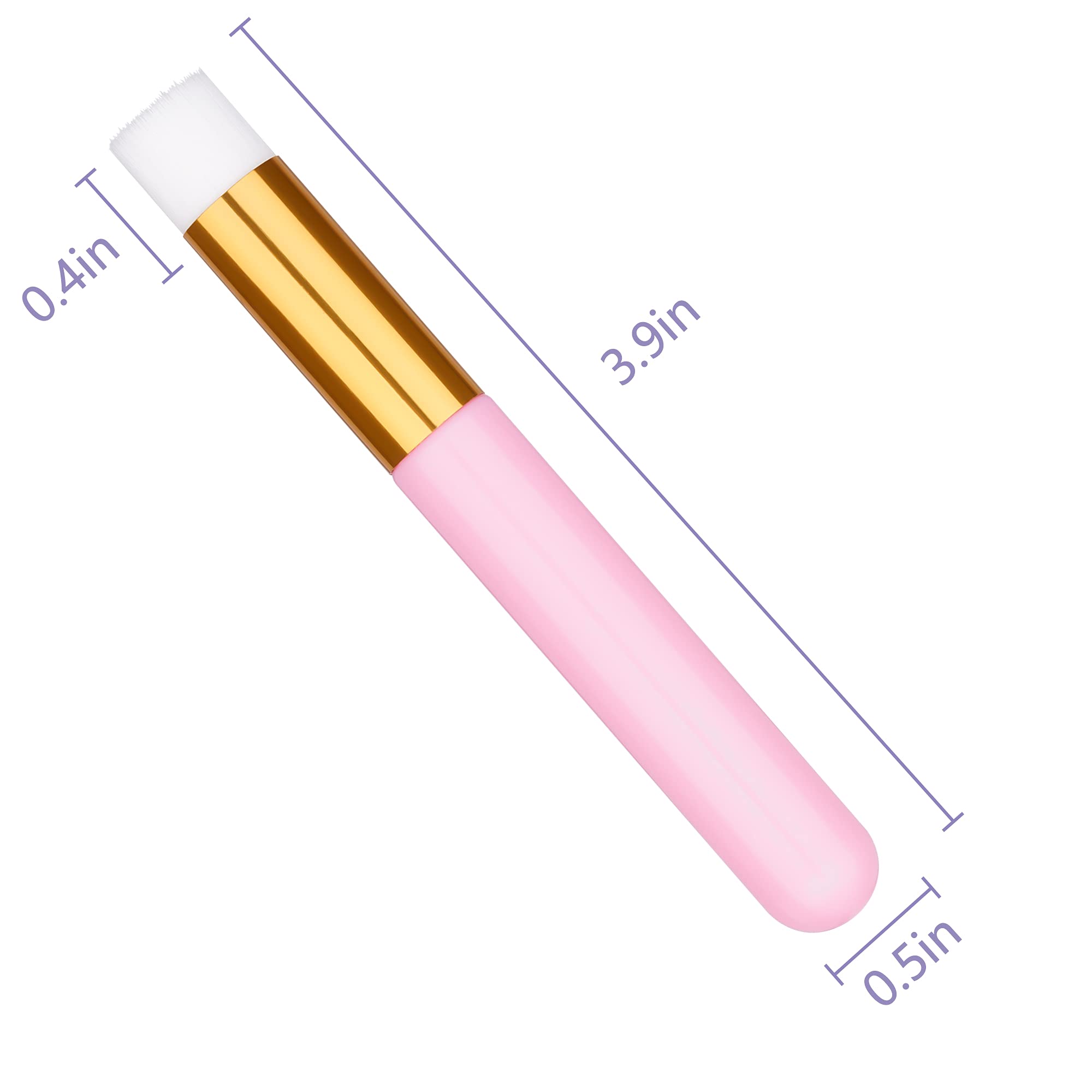 20PCS Lash Shampoo Brushes Lash Cleanser Brushes Nose Pore Deep Cleaning Brush, Peel Off Blackhead Brush Remover Tool Facial Cleansing Brushes Eyelash Extensions Blackhead Brush Washing Brush (Pink)
