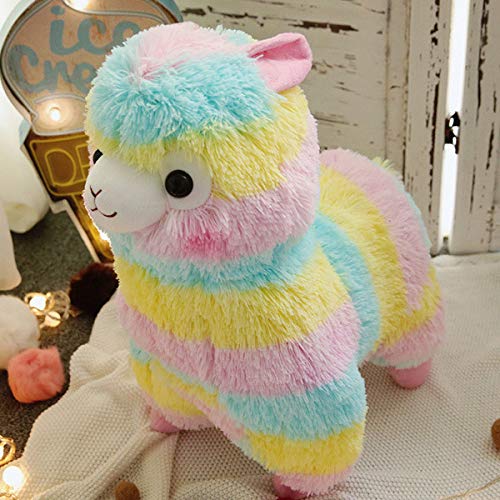 13.8" Soft Llama Stuffed Animal Toy - Rainbow Llamacorn Alpaca Plush Animals Toy Cute Llama Doll Rainbow Alpaca Doll Alpaca Plush Toy Pillows stuffed llama large Adorable Birthday Gift (13.8inch)
