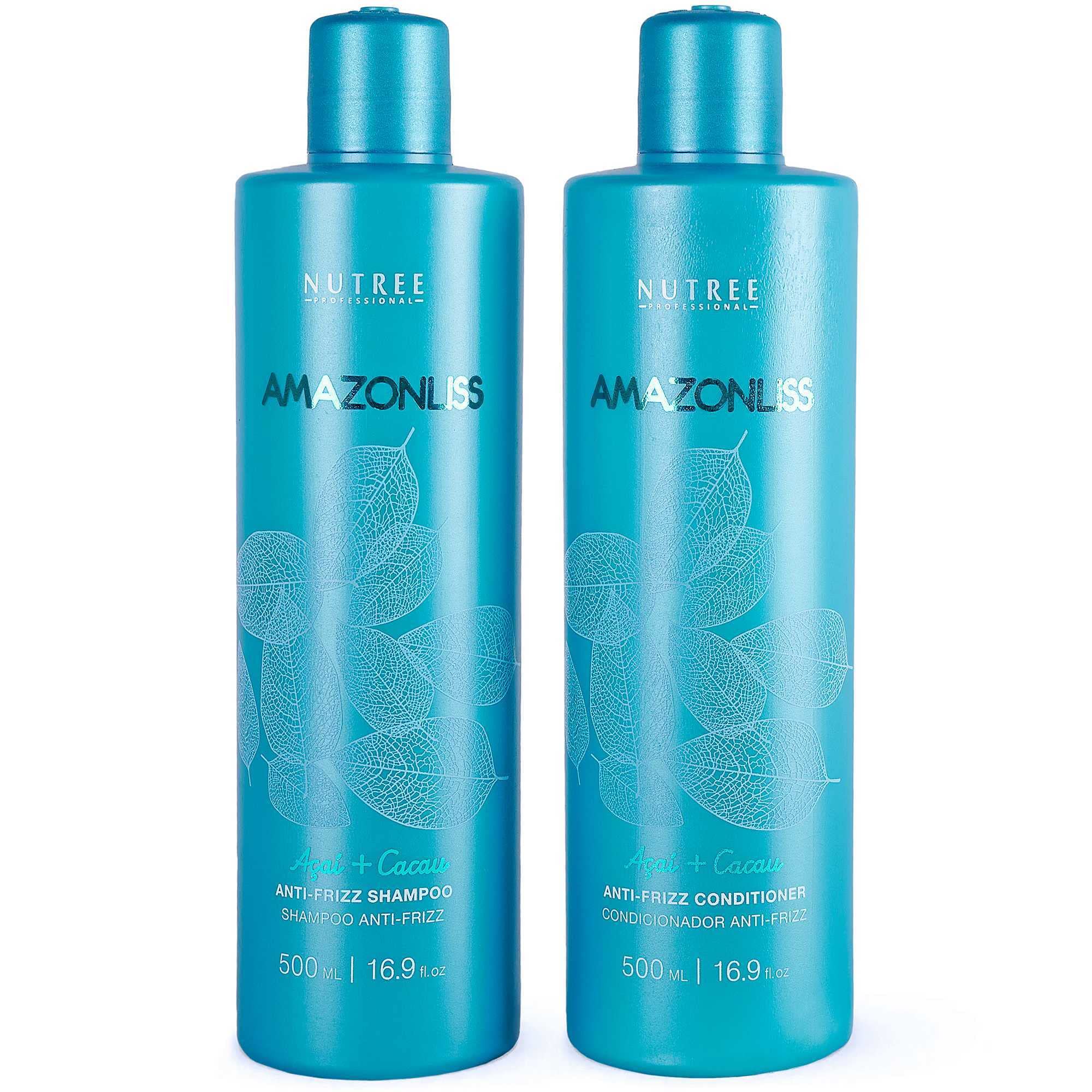 Anti-Frizz Natural Shampoo & Conditioner Set for Keratin-Treated Hair - Prolongs Smoothness, Moisturizing, Nourishes and Strengthens - 16.9 fl.oz