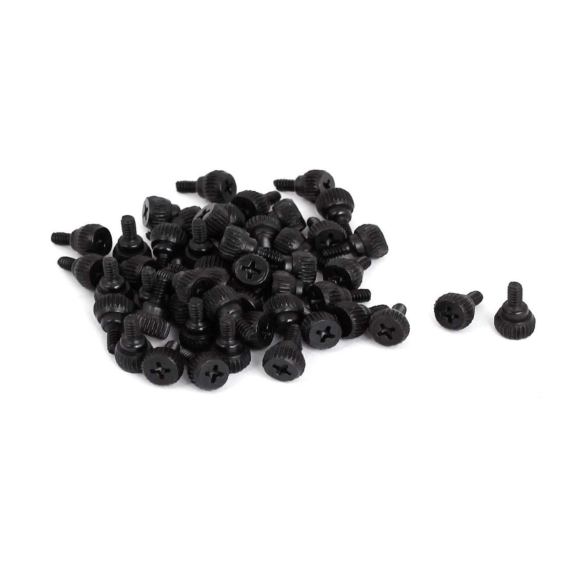 New Lon0167 PC Computer Featured Case Thumbscrews 6 reliable efficacy #-32 M3.5 Thumb Screws Black 50 Pcs(id:6e2 31 07 ec0)