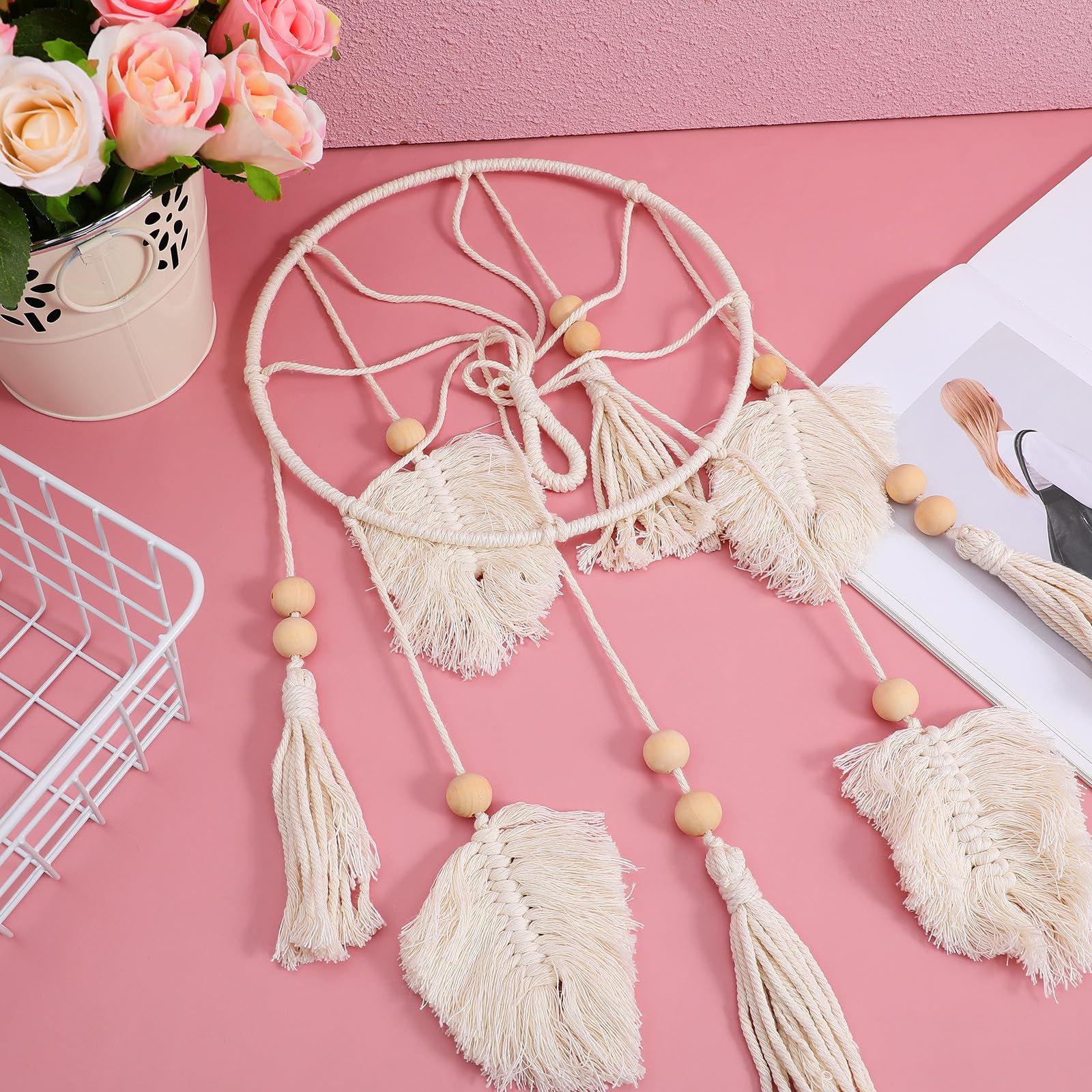 Boho Crib Mobile Handmade Neutral Crib Mobile Hanging Ceiling Mobile Nursery Decoration for Nursery Room Decor