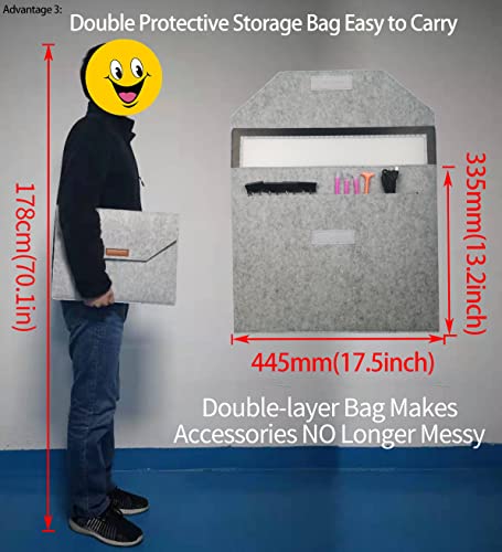 Light Board A3, 16.6×12.6inchs Light Pad, Side Button Design, 9 Levels/Stepless Dimming, Super Bright Light Box Widely for Tracing, Drawing, Weeding Vinyl, Diamond Painting etc