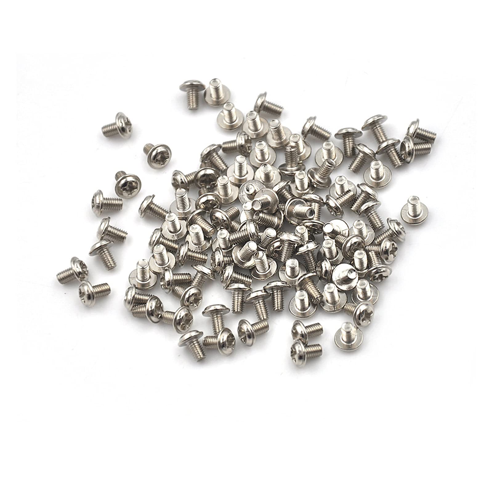 ZHIMING 100 Pieces of M3 Screws M3X5 5mm Computer case Hard Drive Precision 6/32 inch hex Screws, Suitable for Computer Floppy Disk DVD ROM Motherboard 7 mm