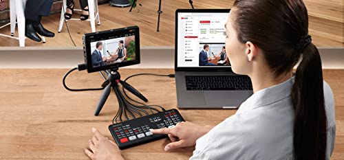Blackmagic Design ATEM Mini Extreme ISO HDMI Live Stream Switcher Bundle with 6’ HDMI Cable, 7’ Cat5e Cable, and 5-Pack of SolidSignal Cable Ties (SWATEMMINICEXTISO)