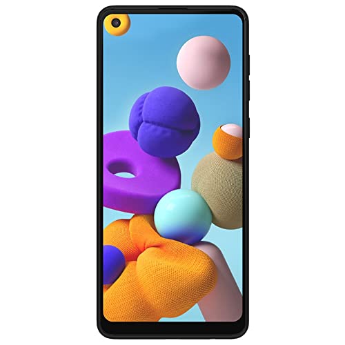 Samsung Galaxy A21 GSM Unlocked Android Cell Phone, US Version Smartphone, 32GB Storage, Long-Lasting Battery, 6.5β Infinity Display, Quad Camera, Black (Renewed)