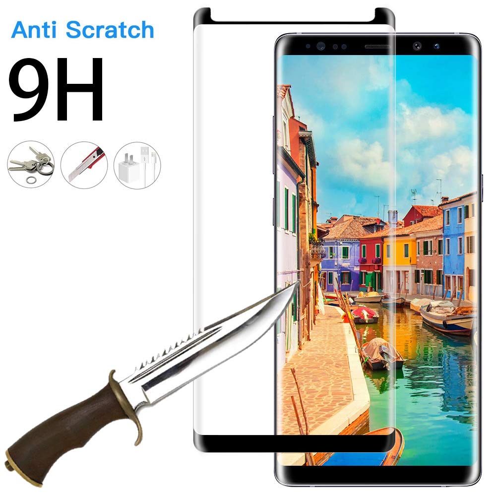 【2-PACK】Coolpow Designed for Samsung Galaxy Note 9 Screen Protector, Case Friendly, Anti-Bubble, 3D Curved, Full Coverage, 9H Hardness, HD Clear, Note 9 Screen Protector Tempered Glass Cell phone Film