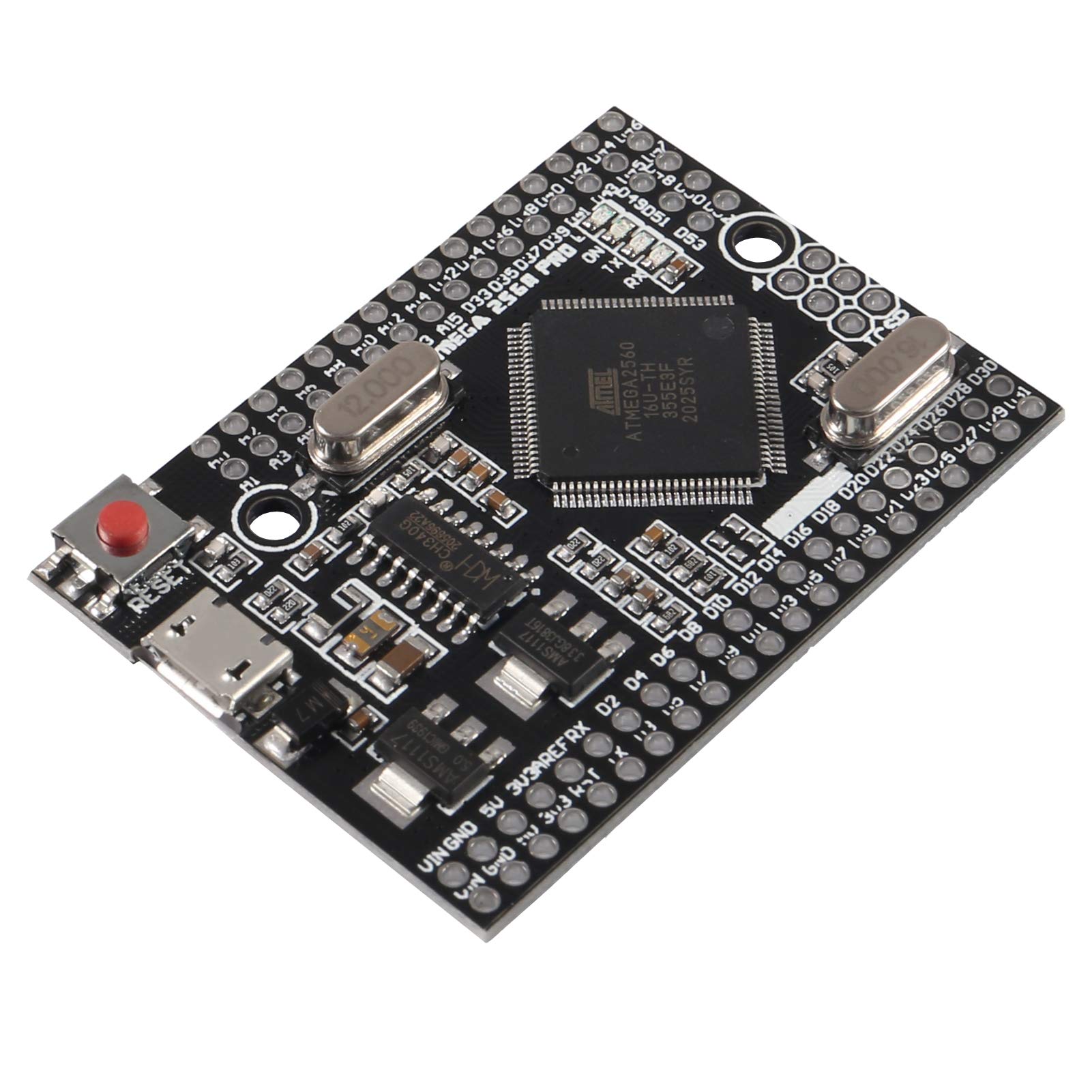 ACEIRMC 2pcs for MEGA 2560 PRO Embed CH340G/ATMEGA2560-16AU Chip with Male Pinheaders Compatible for Arduino Mega2560 Module
