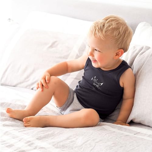 CONNI Kids Training Boxer Pants Soft Shorts Reusable Toddler Potty Training Underwear Waterproof Easy Pull Up Youth Incontinence Aqua Sizes 8-10