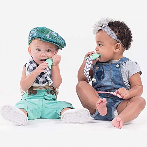 Baby Must Haves - Teething Egg Mint Green Bundle Baby Rattle Teether Toys, Development Toys for 3 Months up to 18 Months, Infant Sensory Toys, 6 Month Old Baby Essentials