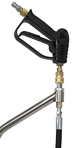 Steel Dragon Tools® 20" Stainless Steel Undercarriage Cleaner with Trigger-Lock Gun for Hot Cold Water Pressure Washer Under Car Chassis Cleaner