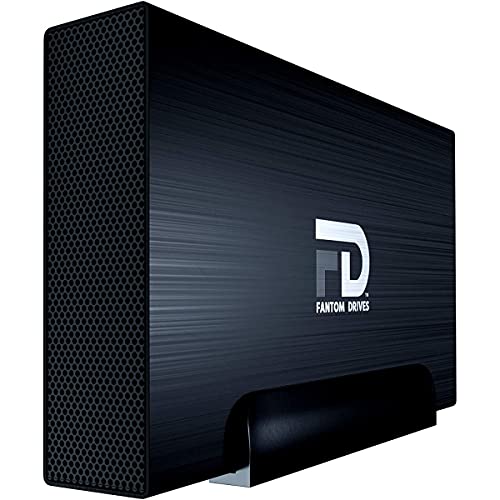 Fantom Drives FD 8TB External Hard Drive - 7200RPM Hard Drive USB 3.2 Gen 1 (USB 3) & eSATA - Aluminum Case for Mac, PC, Xbox One and PS4 - Black,GFP8000EU3-A