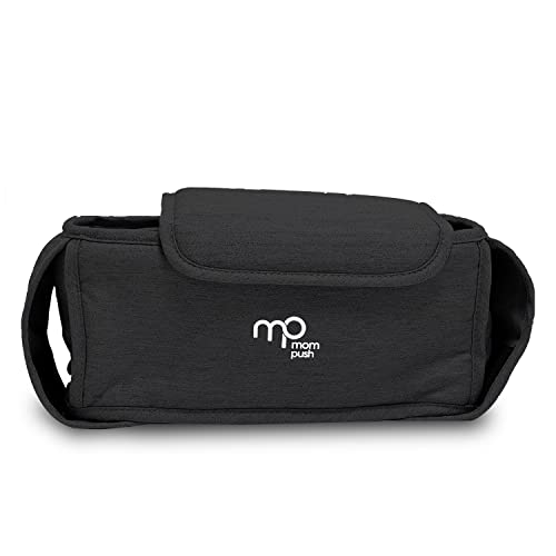 mompush Stroller Organizer with Shoulder Strap, Large Storage Space and Cup Holder, Stroller Accessories Fits for Popular Strollers