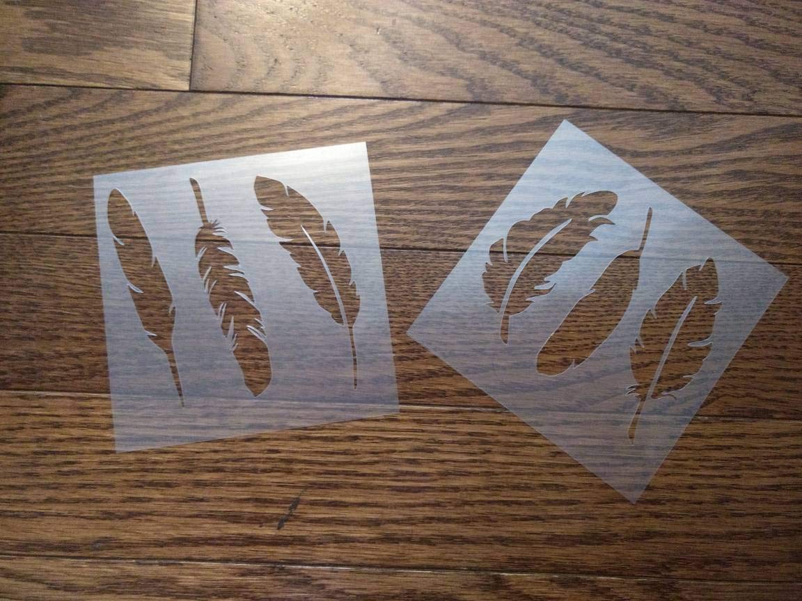 10 Pack 4 Mil Clear Mylar Stencil Sheets, 12" x 12" Blank Stencils, Reusable Template Material, Make Your Own Stencil Compatible for Cricut Vinyl Cutting Machine