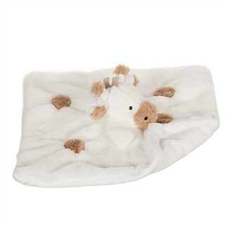 Apricot Lamb Luxury Snuggle Plush Cute White Giraffe Infant Stuffed Animals Security Blanket Nursery Character Blanket (White Giraffe, 14 Inches)