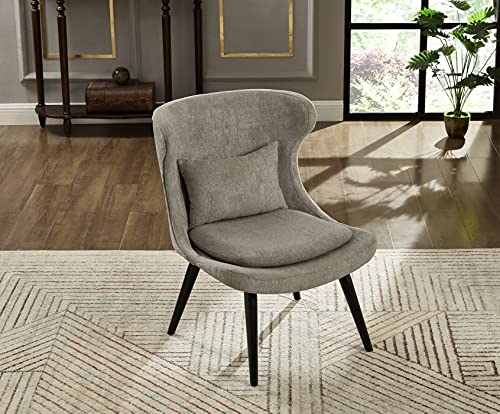 Ball & Cast Living Room Upholstered Accent Chair 25" W x 29"D x 32.5" H Grey Set of 1
