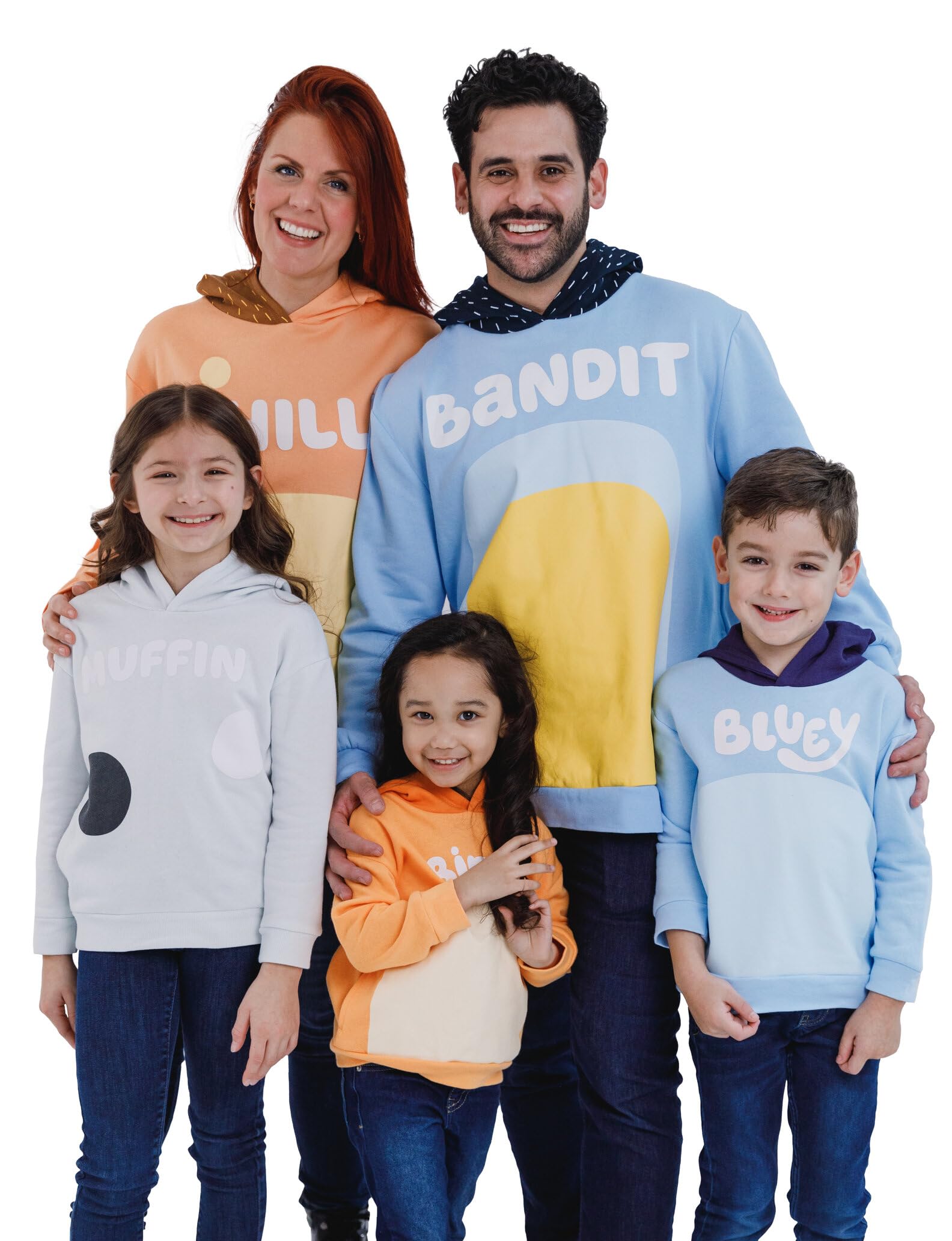 Bluey Bingo Toddler Boys Fleece Matching Family Pullover Hoodie 5T
