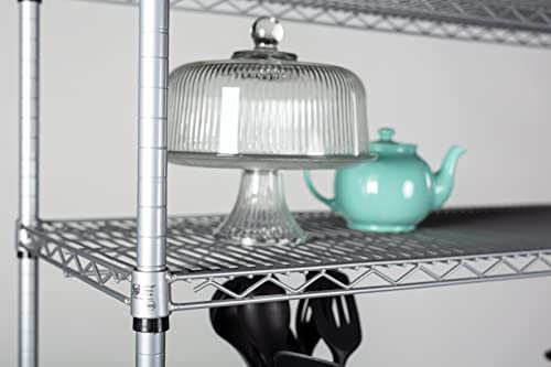 Omega 18" Deep x 60" Wide x 36" High 3 Tier Gray Starter Shelving Unit