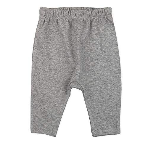 HonestBaby unisex baby Organic Cotton Cuff-less Harem Multi-pack Pants, 4-pack Gray Ombre, 6-9 Months US