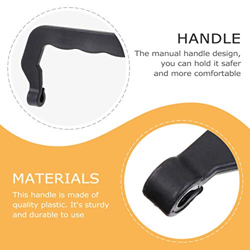 Balacoo 10pcs Pet Cage Crate Handles Replacement Plastic Cage Handles for Squirrel Rabbit Hedgehog Chinchilla Hamster (Black)