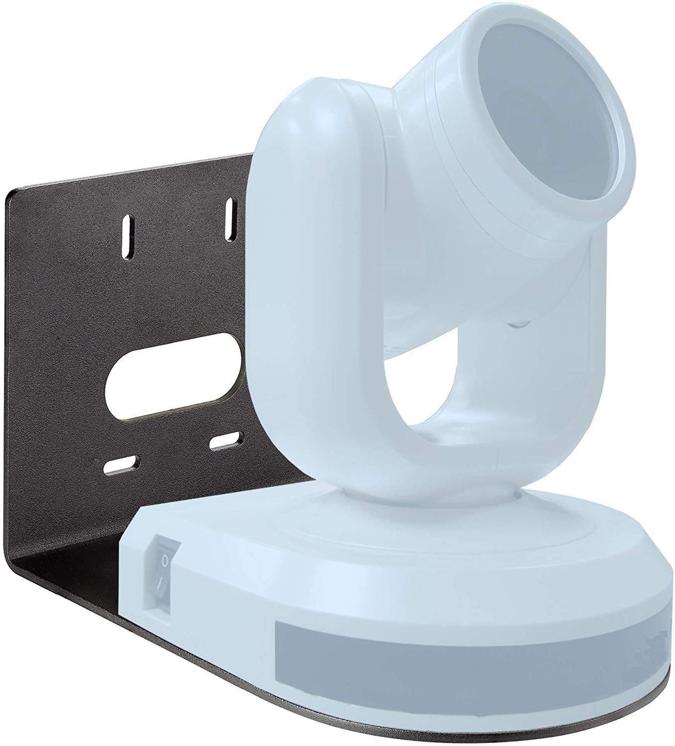 VANROUG Camera Wall Mount Bracket, Universal Security Camera Mounting Holder, Small Universal Wall Mounting Bracket for Hanging Small Select Surveillance Cameras or Speaker, Black Color