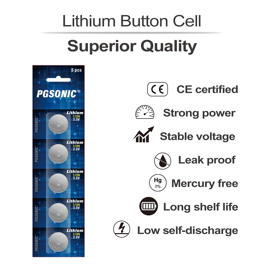 PGSONIC CR1/3N Battery (5pcs)