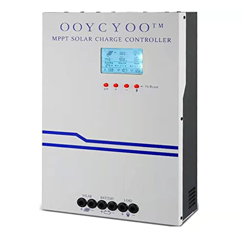 100 Amp MPPT Solar Charge Controller 48V 36V 24V 12V Auto,PV 150V Max Input Solar Panel , 100A Solar Panel Regulator Max Input Power 5000W, for AGM Sealed Gel Flooded Lithium Battery