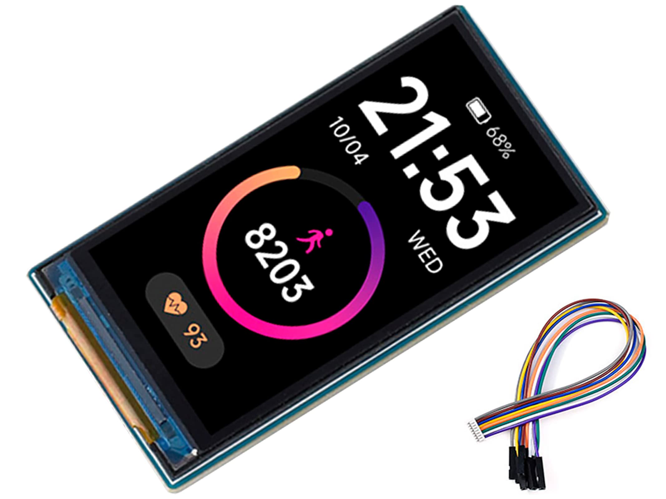 1.9inch LCD Display Module, 170x320 Resolution 262K Colorful IPS Screen Display, SPI Interface, Built-in ST7789V2 Chip, for Raspberry Pi 4B/3B+/3B/2B/Zero/Zero W/Zero 2W/WH,for Arduino, STM32, etc