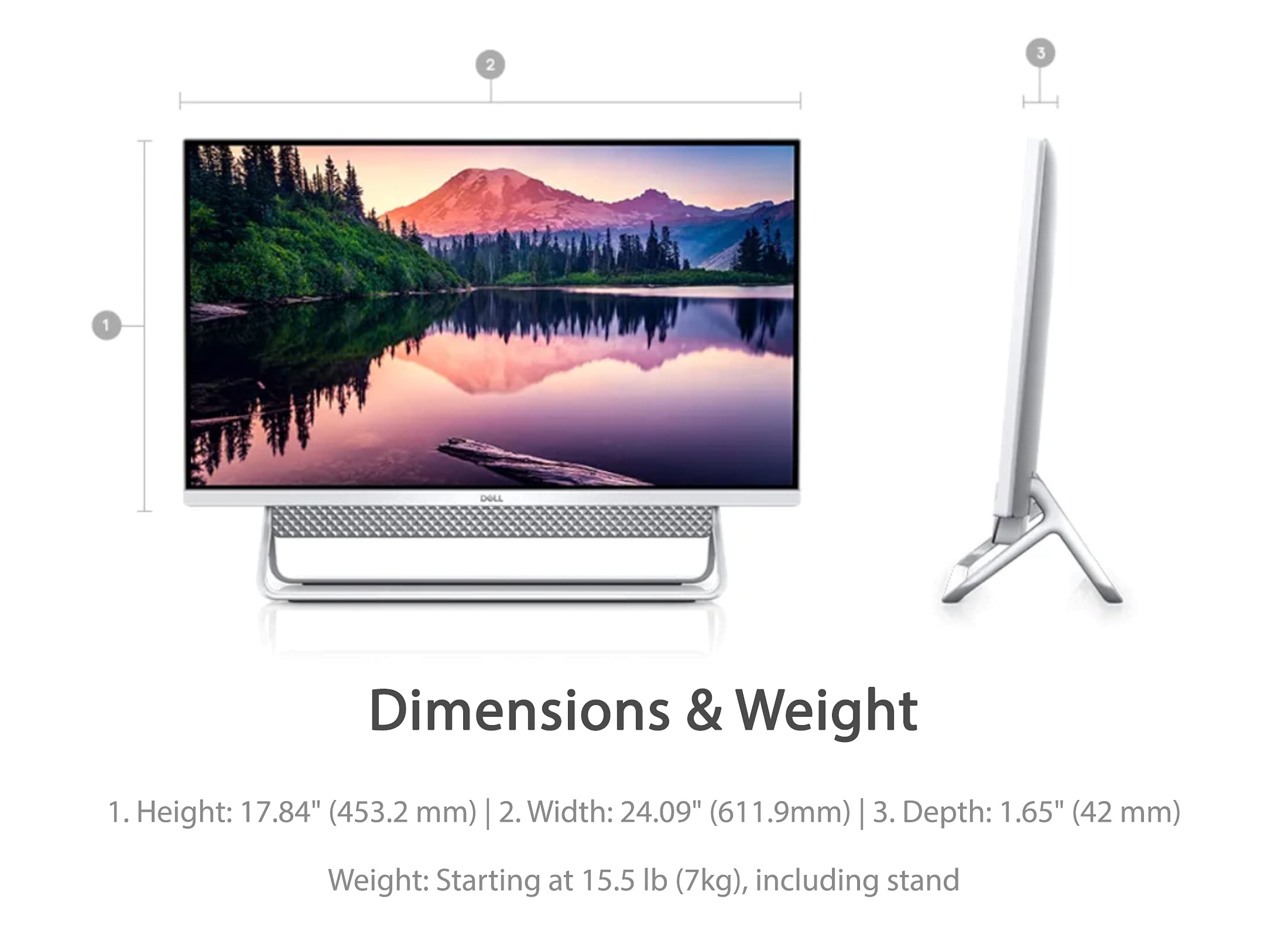 DELL Inspiron 7700 27 All-in-One Desktop, 27" FHD Touchscreen, i7-1165G7, GeForce MX330, 64GB RAM, 2TB SSD, Webcam, WiFi 6, Bluetooth 5, Wireless Keyboard and Mouse, Win 10 Home
