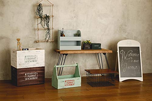 Abite Storage Box, Takelich Basket, 15.7 x 12.2 x 8.5 inches (40 x 31 x 21.5 cm), White, Square