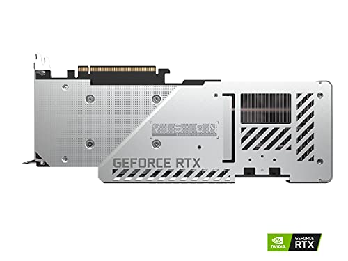 GIGABYTE GeForce RTX 3070 Ti Vision OC 8G Graphics Card, WINDFORCE 3X Cooling System, 8GB 256-bit GDDR6X, GV-N307TVISION OC-8GD Video Card