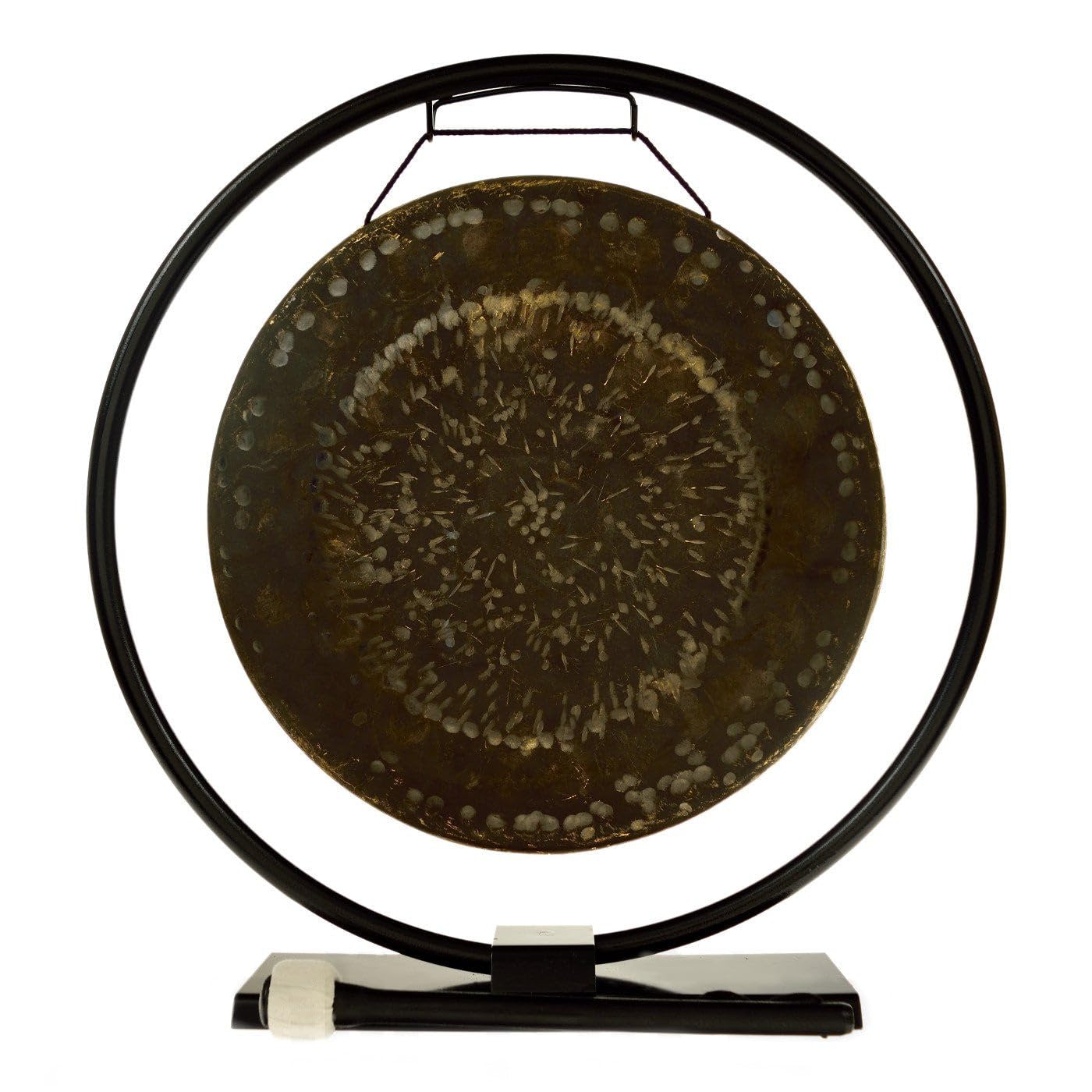 14" Gongs on the Au Courant Gong Stand - Includes Gong of your Choice, Stand, & Mallet/Traditional Chinese Gong/Great for Meditation & Sound Healing/Bronze Gong