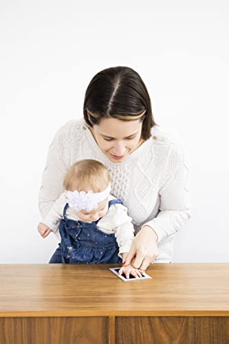 Little Pear Clean-Touch Babyprint Ink Pad, No Touch Ink Pad for Baby, Handprint or Footprint Keepsake, Black Ink