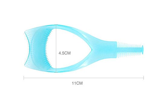 2Pcs Plastic 3 in 1 Makeup Cosmetic Eyelash Tool Upper Lower Eye Lash Mascara Guard Applicator Guide Helper with Eyelash Comb