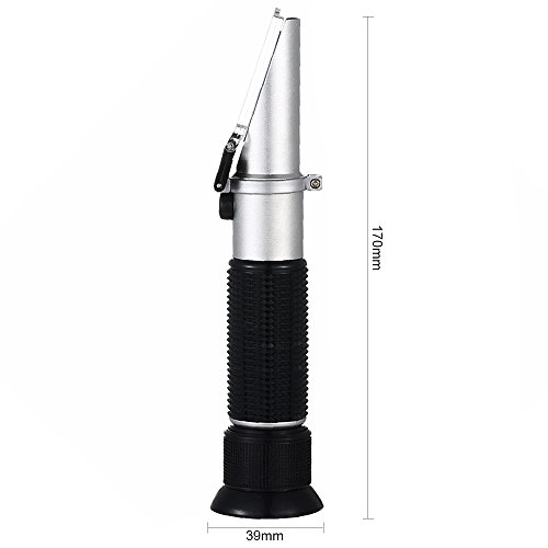 【The Best Deal】OriGlam RSG-100ATC Black Brix 0-32% Refractometer Beer Sugar Wine Alcohol Wort SG Meter Saccharimeter Handheld Tester Tools