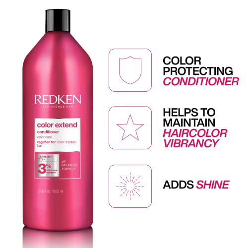 Redken Color Extend Shampoo | For Color-Treated Hair | Cleanses Hair Leaving It Manageable & Shiny