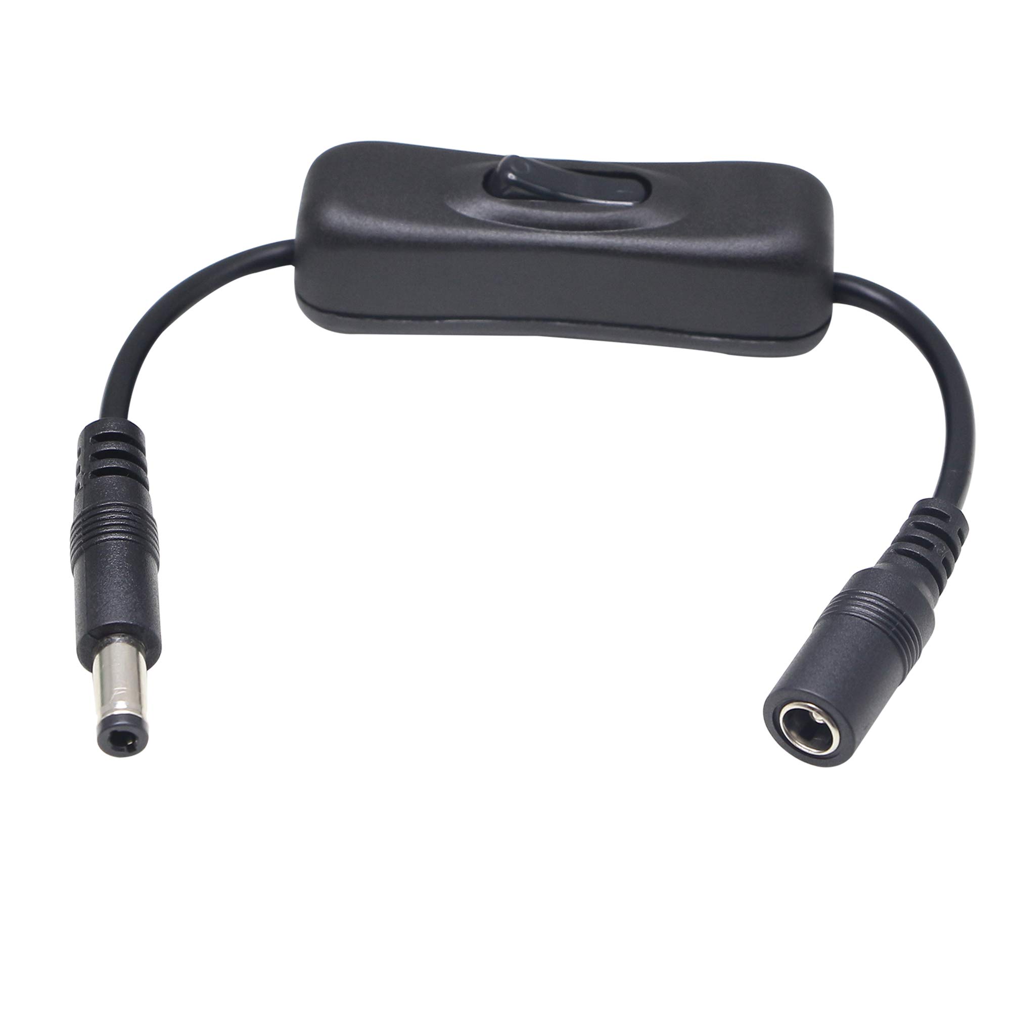 20cm DC 5.5mm x 2.5mm Male to Female On/Off Switch Cable YOUCHENG for LED CCTV Security Camera(4-Pack)…